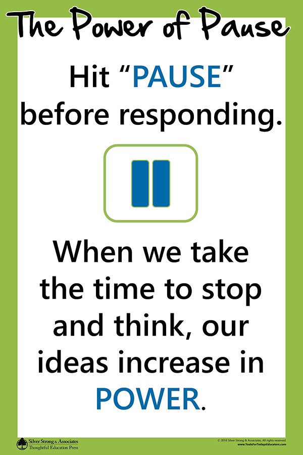 The Power of Pause (Poster) | Silver Strong & Associates / Thoughtful ...